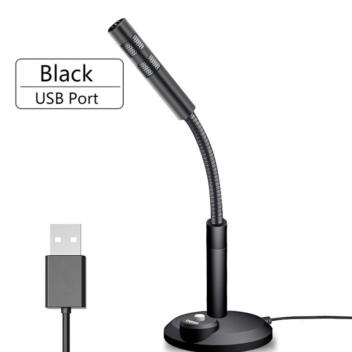 Desktop Recording Live Microphone 3.5mm / USB Wired Table Stand ...