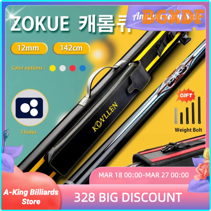 BGXDF ZOKUE Carom Cue Stick French Carom Billiard Play Cue Three Bands ...
