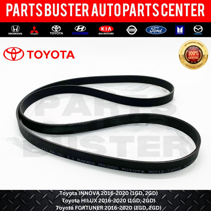 Genuine Drive Belt for Toyota INNOVA 2016-2023 / HILUX 2016-2023 ...