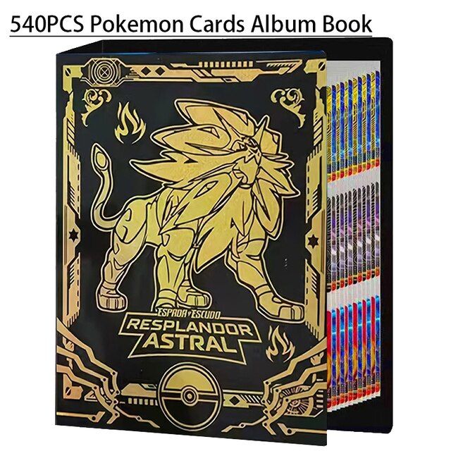 540Pcs Pokemon Cards Album Book Cartoon Game Card Vmax Gx Ex Expand ...