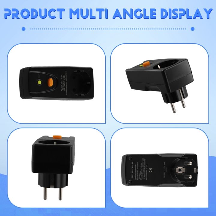 (SPND) 16A Gfci Leakage Protection Plug Home Circuit Breaker Cutout ...