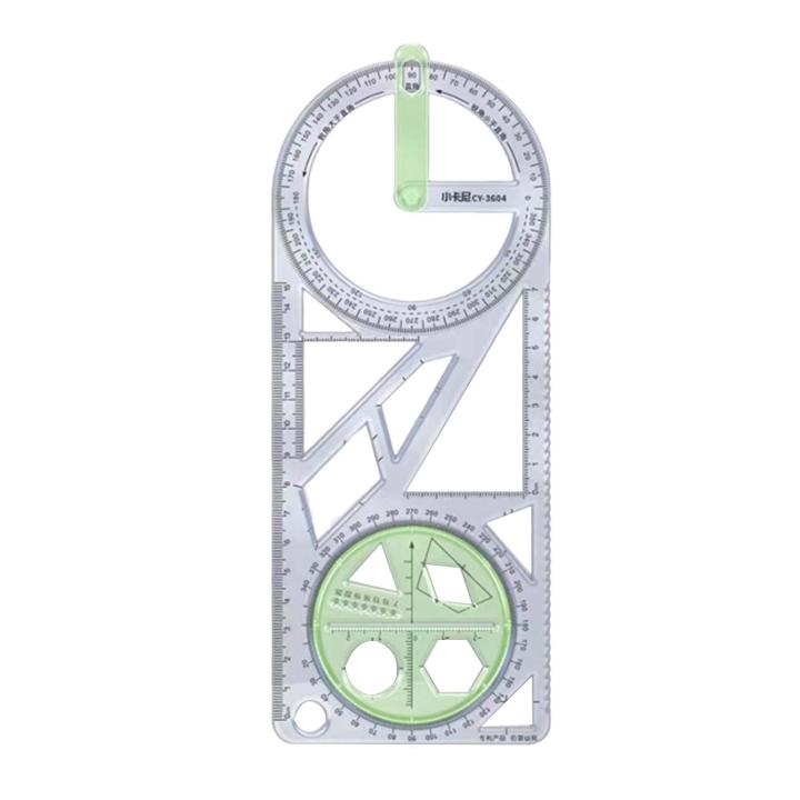 HILABEE Geometric Ruler Measuring Tool Multiple Shapes Mathematics ...