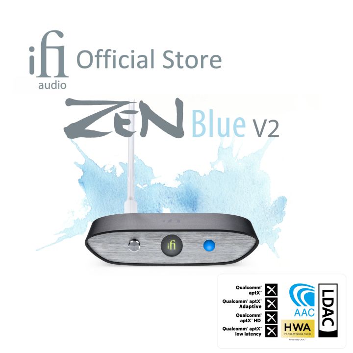 iFi Zen Blue V2 HiFi Bluetooth 5.0 Receiver Desktop DAC for Streaming ...