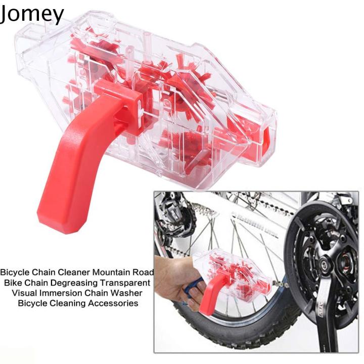 JOMEY Transparent Bicycle Chain Cleaner ABS Visualization Bike Brushes ...