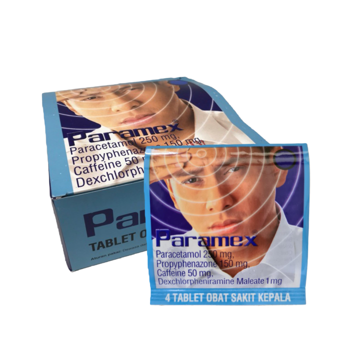 PARAMEX OBAT SAKIT KEPALA (1 strip isi 4 tablet) | Lazada Indonesia