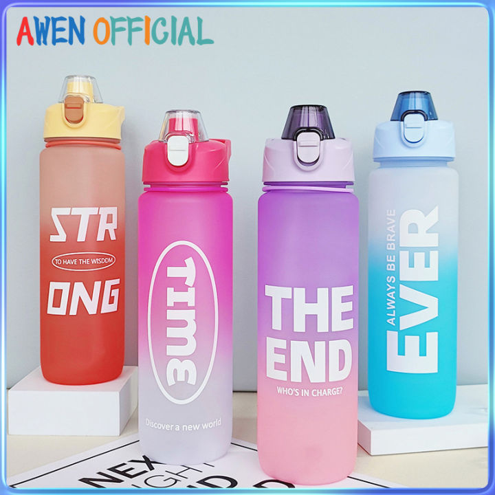 AWEN Botol Air Minum Botol Time 1000ML Botol Penanda Waktu | Lazada ...