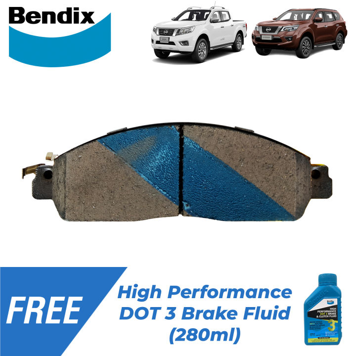 Bendix Brake Pads MKT DB2374 Front Set for Nissan Navara NP300 2015-2021 and Terra 2018-2021 ...