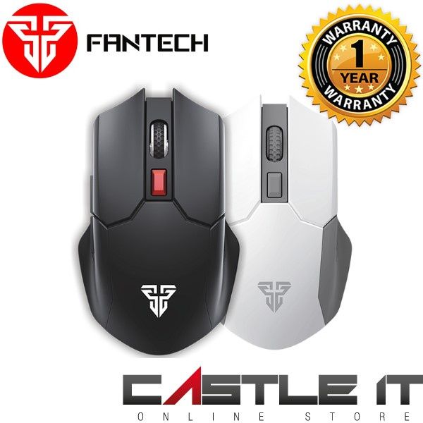 Fantech Cruiser WG11 2400 DPI Black White Pro Silent Click Wireless ...