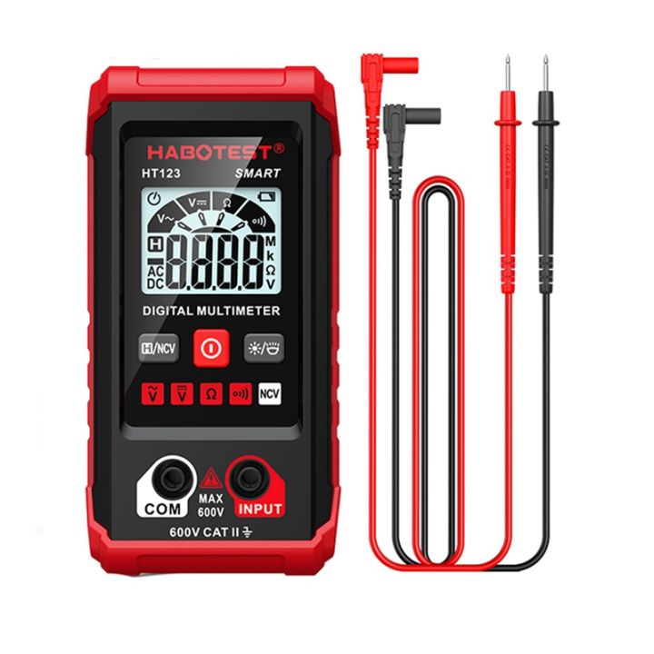 HT123 Digital Multimeter,AC/ Resistance Continuity Measurement Tester ...