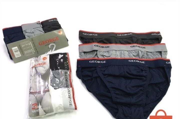 GEORGE Brief Men's 3 Slips 3N1 (3PCS) Cotton and Polyester | Lazada PH