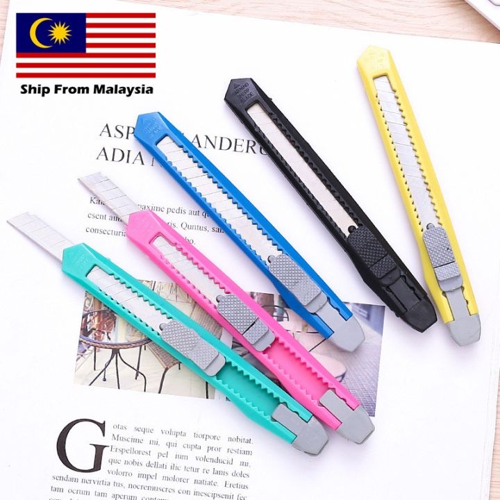 🇲🇾 9mm Utility Cutter Knife Small Cutter Blade Refill Wallpaper Office ...
