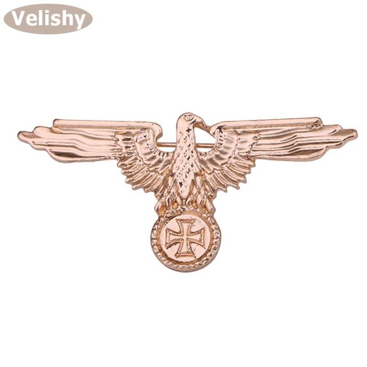 Velishy Wwii WW2 German CROSS Eagle PIN CAP Badge เครื่องประดับเข็มกลัด ...