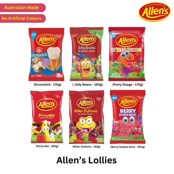 Allen's Lollies - Drumstick /Jelly Beans / Party Dawgs / Party Mix ...