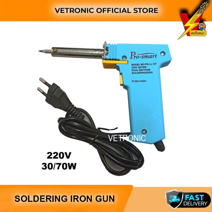 Multi Range Professional Soldering Iron 30W/70W DUAL Heat Soldering Gun ...