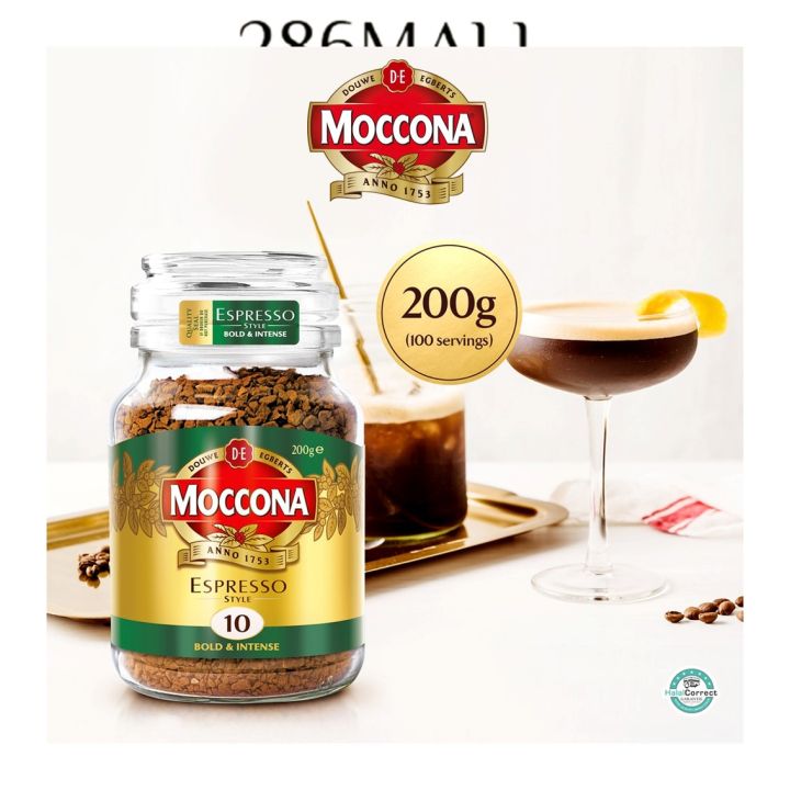 Moccona Espresso Style Freeze Dried 10 Coffee 200g [ 286MALL ] | Lazada