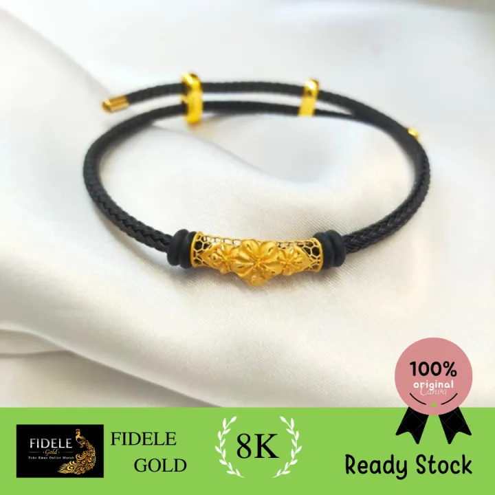 Charm gelang warna waterproof charm emas kuning 375 | Lazada Indonesia