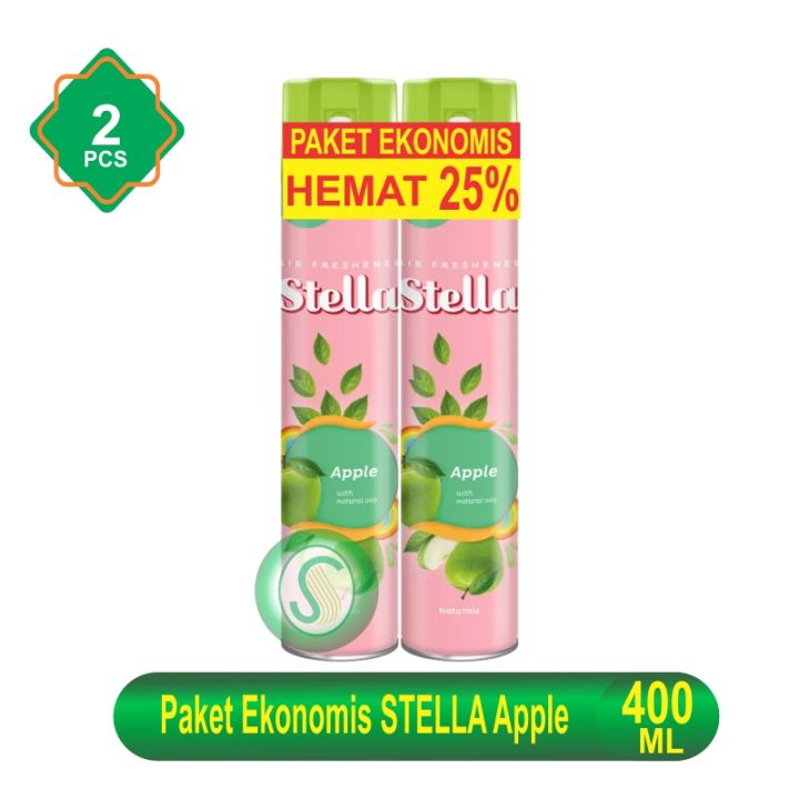 Paket Ekonomis STELLA air freshener Apple 400 ml (ISI 2pcs) | Lazada ...
