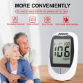 Omron Blood Sugar Test Machine Complete Monitoring Kit for Diabetic ...