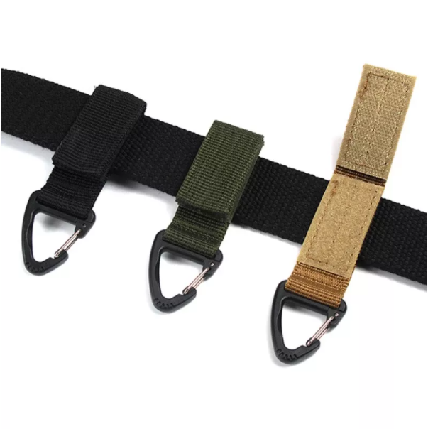 Nylon Tactical Strap Buckle Keychain Belt Buckle Hanging Carabiner ...