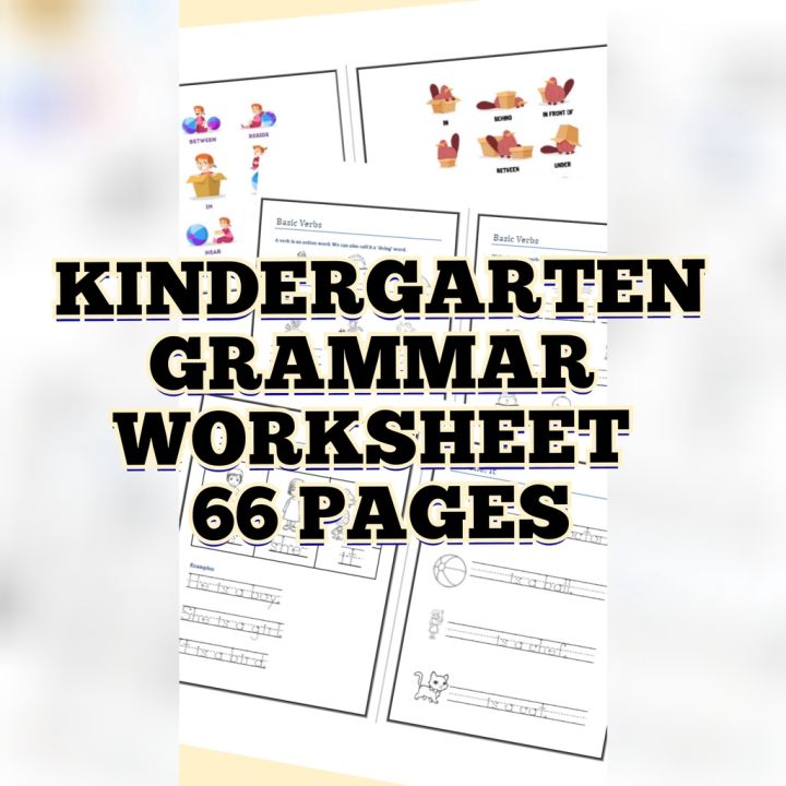 (050)Kindergarten Grammar Worksheets (66 Pages) | Lazada