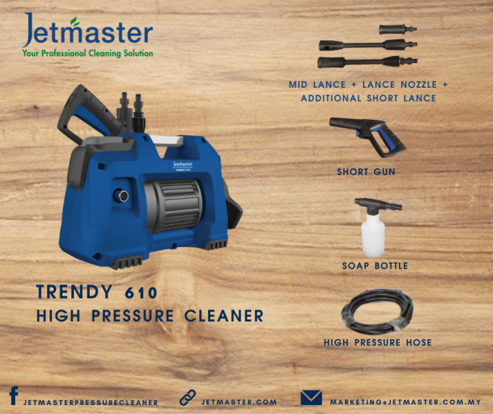 JETMASTER Trendy 610 High Pressure Cleaner (Induction Motor) Trendy610 ...