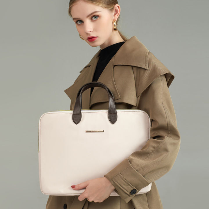 MINGKE กระเป๋าแล็ปท็อป13 14นิ้ว,กระเป๋าถือสำหรับผู้หญิงกันน้ำกันกระแทก ...
