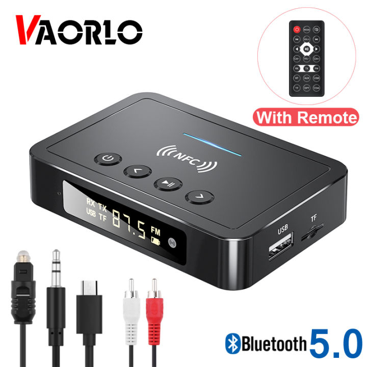 VAORLO Digital Display Wireless Bluetooth Adapter Receiver Transmitter ...