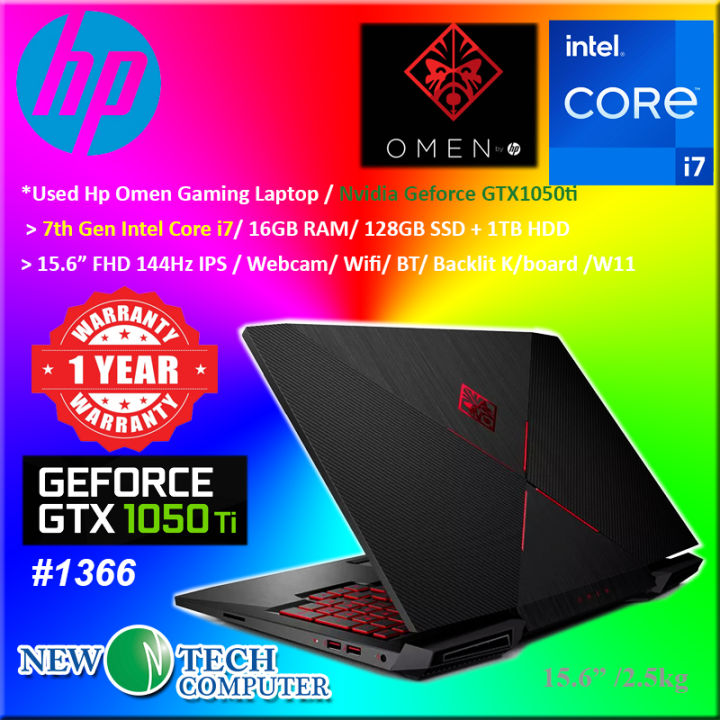 *Used / 2nd Hand Hp Omen Gaming Laptop 7TH Intel Core I7 8GB 128GB 1TB ...