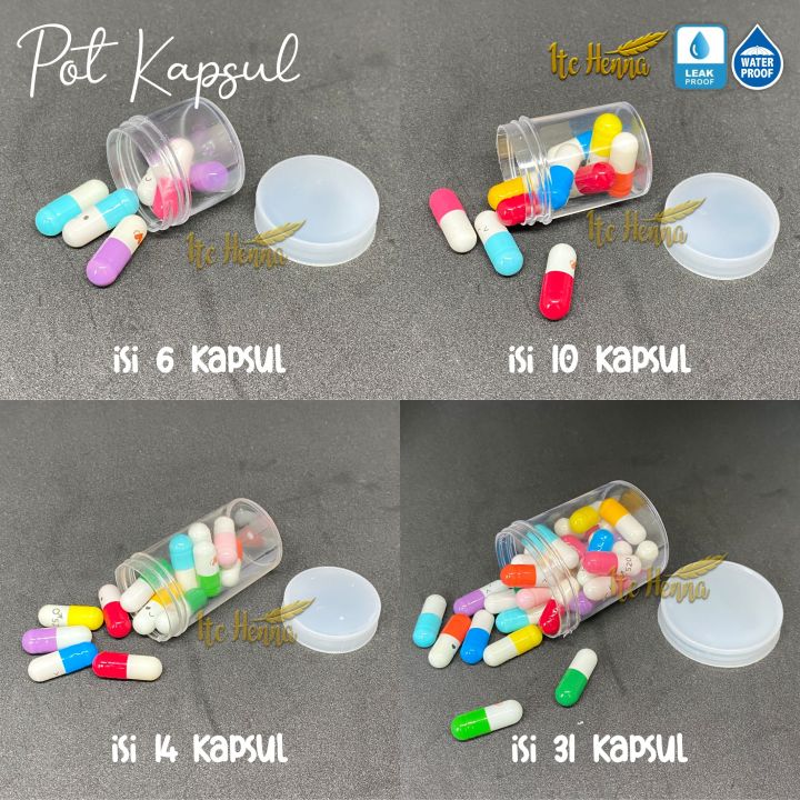 Pot Kapsul Kosong bahan plastik | Lazada Indonesia