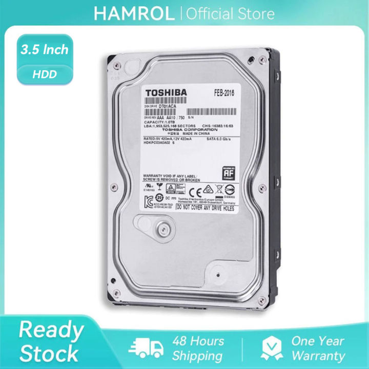 Hamrol 3.5 inch Desktop HDD 4TB/2TB/1TB Internal HDD PC CCTV Suitable ...