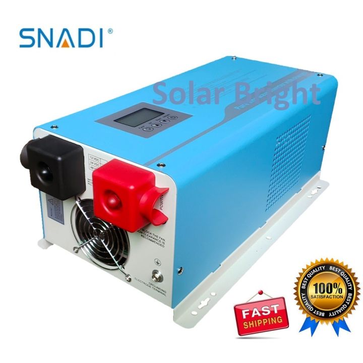 SNADI Solar Pure Sine Wave Toroidal Inverter 24V 3kW Adjustable LVD/HVR ...