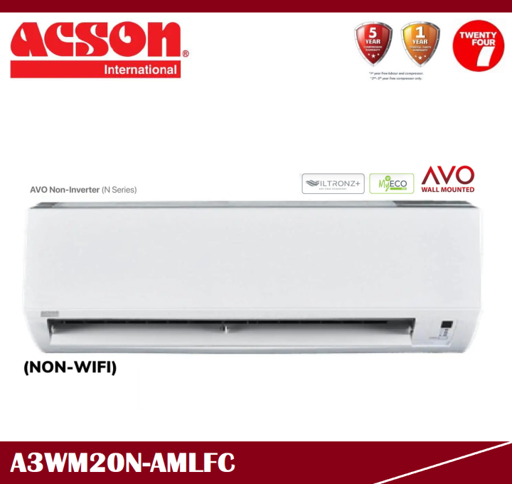 [ Delivered by Seller ] ACSON 2.0HP A3WM20N AVO Non-Inverter Air ...
