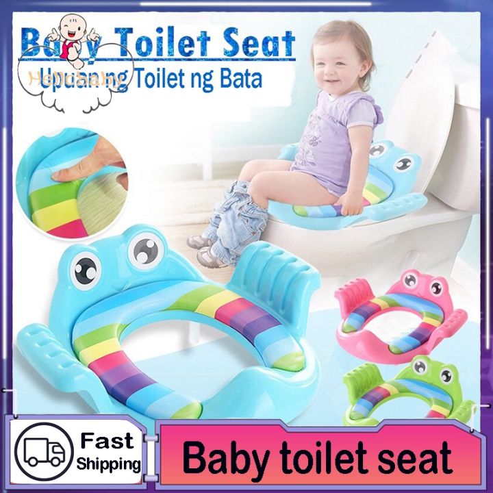 【Ship in 48h】Baby Toilet Seat Children Potty Safe Seat With Armrest for ...