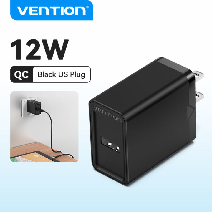 Vention USB Charger Fast Charging Quick 12W Fast Charge USB Android ...