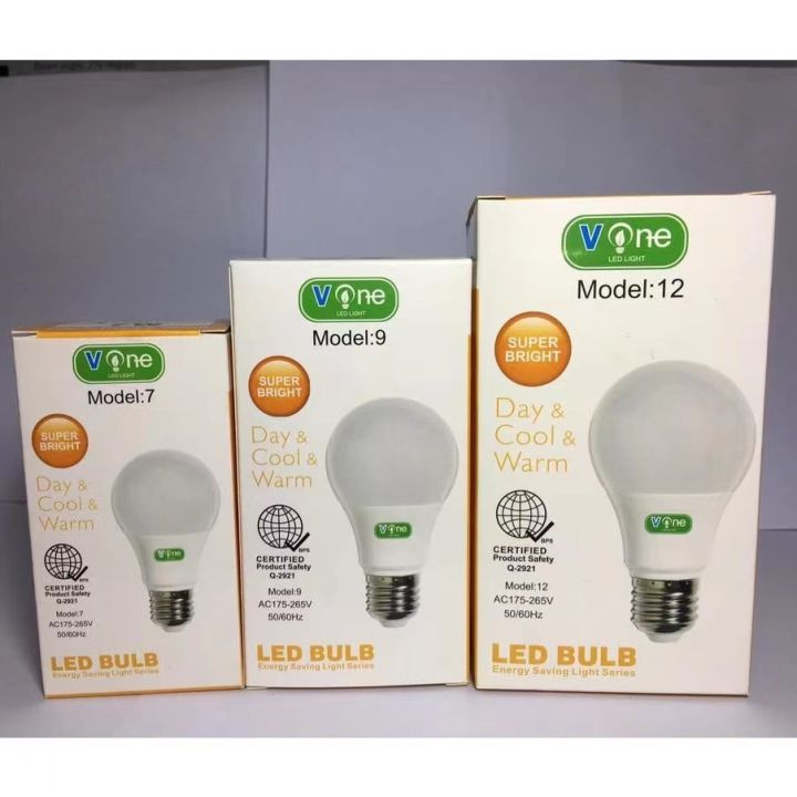 VONE Tri-Color Bulb LED Light Bulb E27 Day & Cool & Warm Bulb | Lazada PH