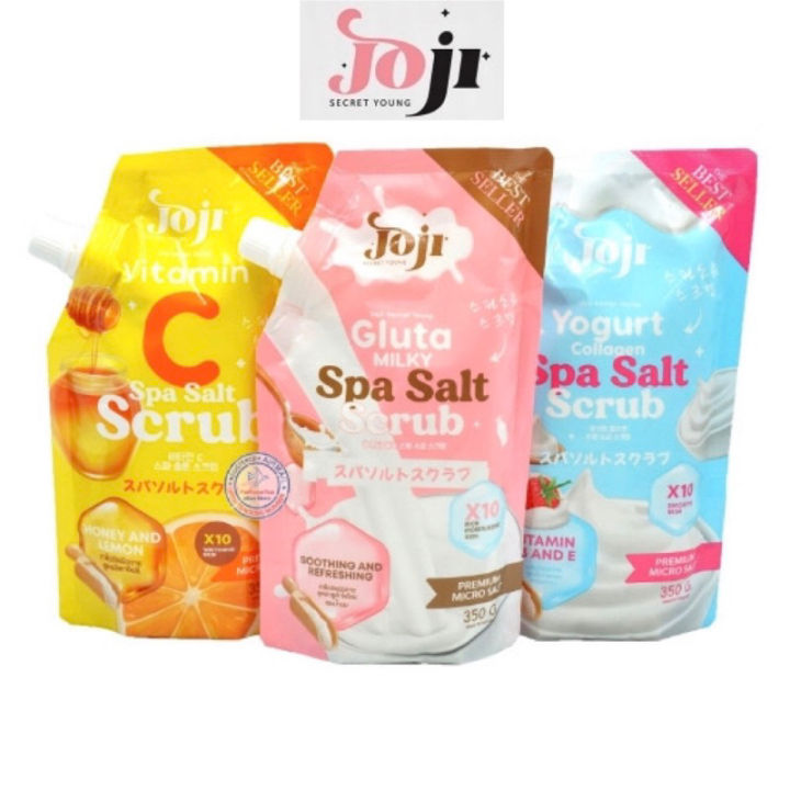 โจจิ ซีเคร็ท ยัง สปา ซอลท์ สครับ 3 สูตร Joji Secret Young Spa Salt ...