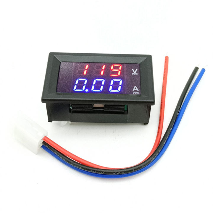 diymore 0.56 inch Mini Digital Voltmeter Ammeter DC 100V 10A /DC6-120V 10A Voltmeter Current ...