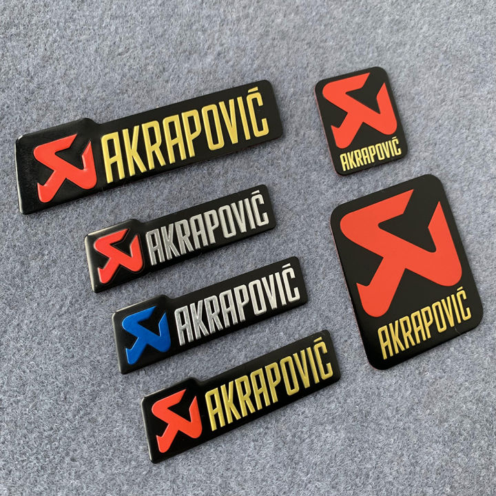 Akrapovic Aluminum Alloy Heat Resistant Motorcycle Exhaust Pipe Decal ...