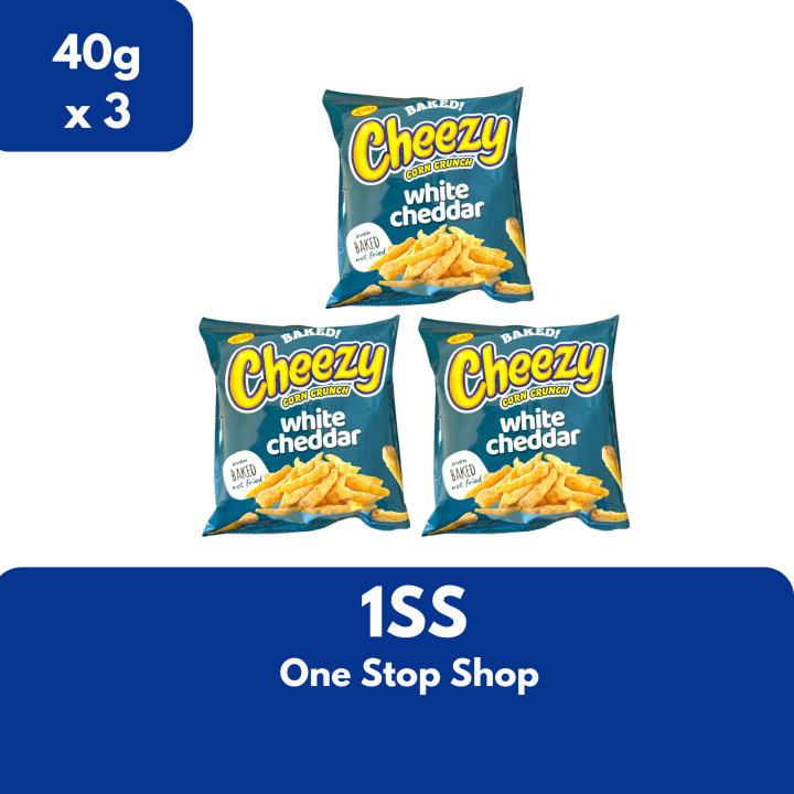 Cheezy Baked White Cheddar Corn Crunch, 40g set of 3 | Lazada PH