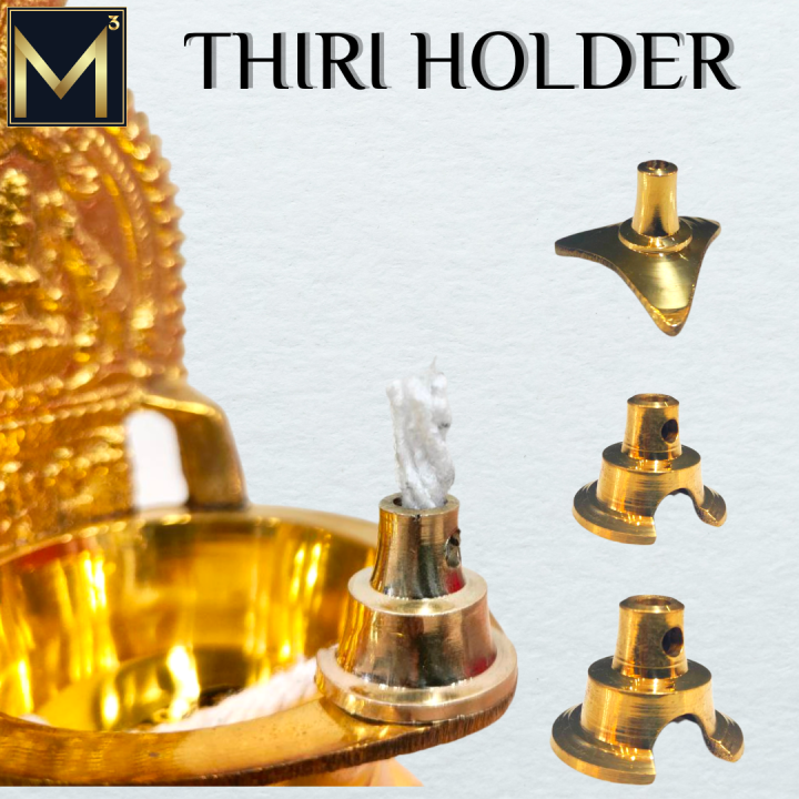 BRASS THIRI HOLDER / VILAKKU THIRI HOLDER /OIL LAMP THIRI HOLDER FOR ...