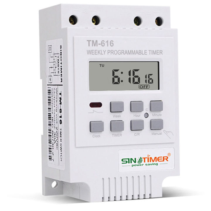 Sinotimer Tm616w 2 30a 220v Electronic Weekly Programmable Digital Time