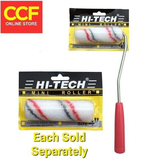 Hitech Baby Mini Paint Roller with Handle 4 inch 6 inch ( Each sold ...