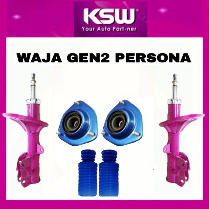 KSW PROTON WAJA GEN2 PERSONA ABSORBER FRONT / REAR SET HEAVY DUTY ...