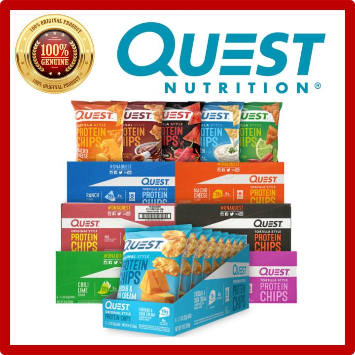 [Quest Nutrition] Quest Chip Tortilla Protein Chips 32g / Nacho Cheese ...