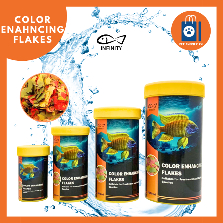 INFINITY FISH COLOR ENHANCING FLAKES /FISH FOOD FLAKES /NUTRITIOUS ...