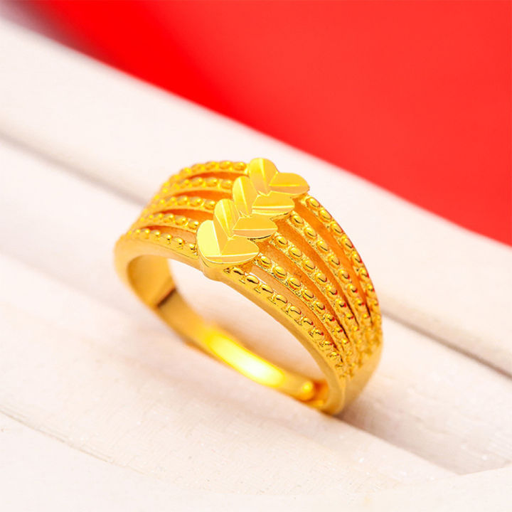 【Homp】quà Tặng phụ kiện trang sức cưới điều chỉnh nhiều đường Nhẫn nữ ...