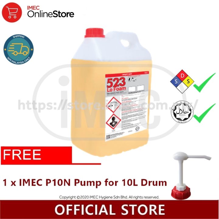 IMEC 523 Lo Foam, Extraction Carpet/Sofa Cleaner, 2 x 10L | Lazada