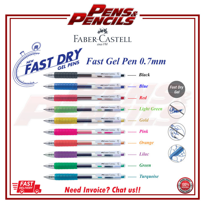 Faber-Castell Gel Pen Fast Gel Colour (1pc) | Lazada