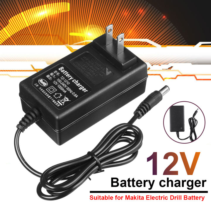 12V Battery Charger AC 100V-240V Input for Makita Electric Drill ...