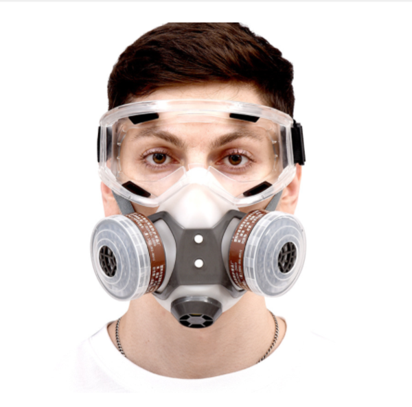 3M 7502 Respirator Mask 7 in 1 Suit Industry Painting Spray Dust Gas ...